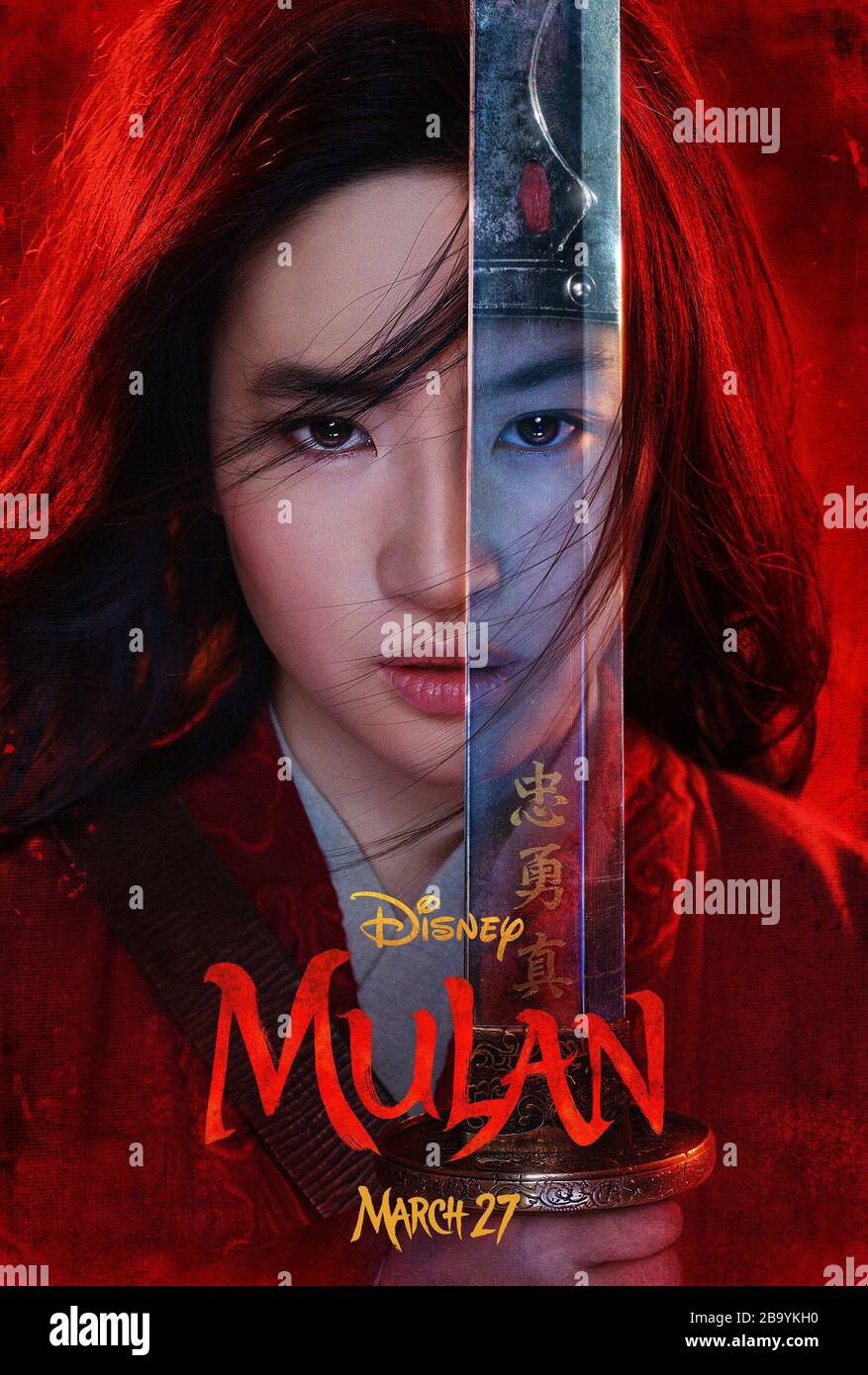 MULAN, US advance poster, LIU Yifei, 2020. © Walt Disney Studios Motion ...