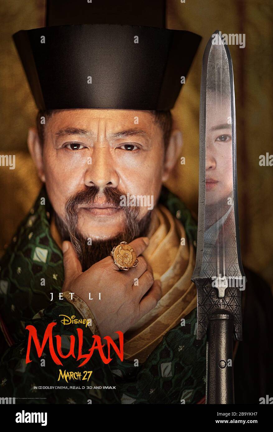 MULAN, US character poster, Jet Li, 2020. © Walt Disney Studios Motion ...
