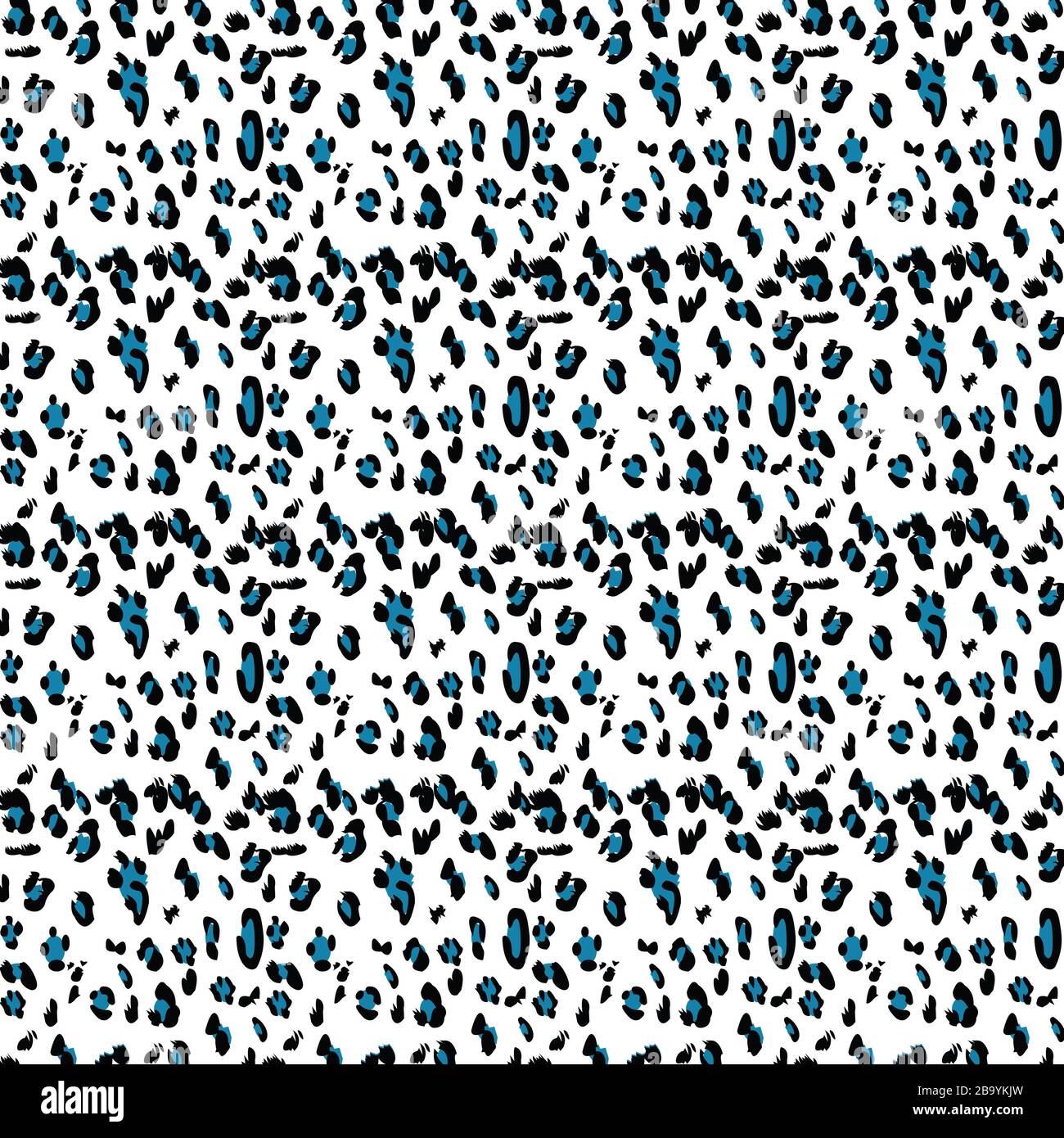 Electric blue and black leopard spots pattern. Best leopard spots ...