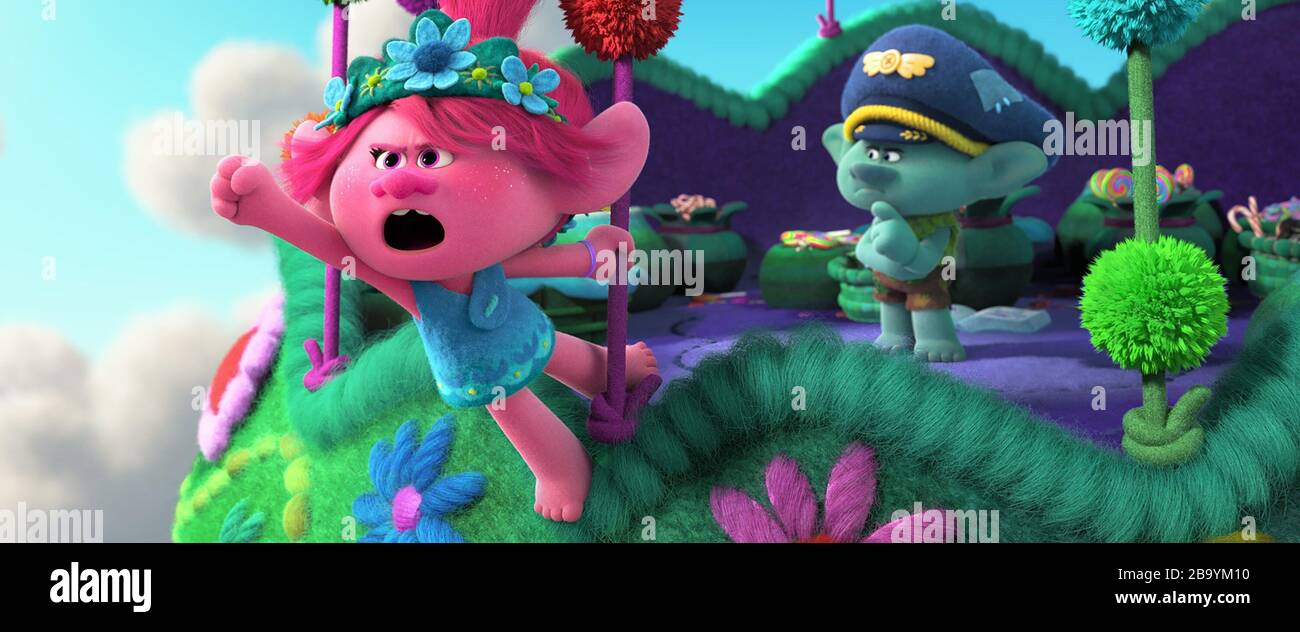 TROLLS WORLD TOUR, from left: Poppy (voice: Anna Kendrick), Branch ...