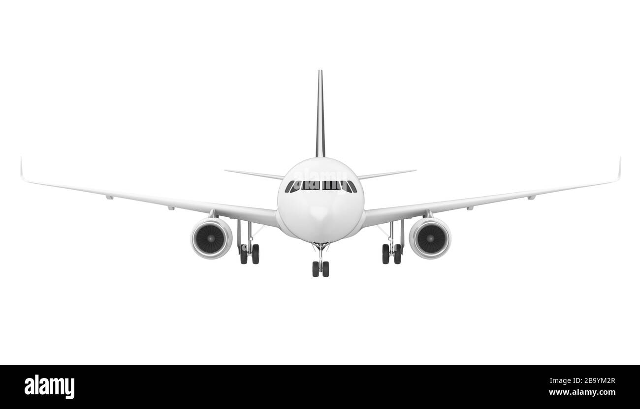 Airplane landing view Cut Out Stock Images & Pictures - Alamy