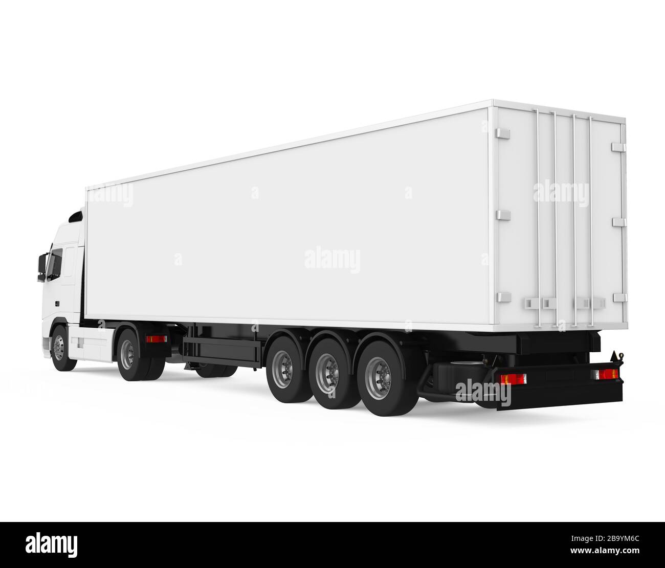 Container Truck Isolated Stock Photo - Alamy