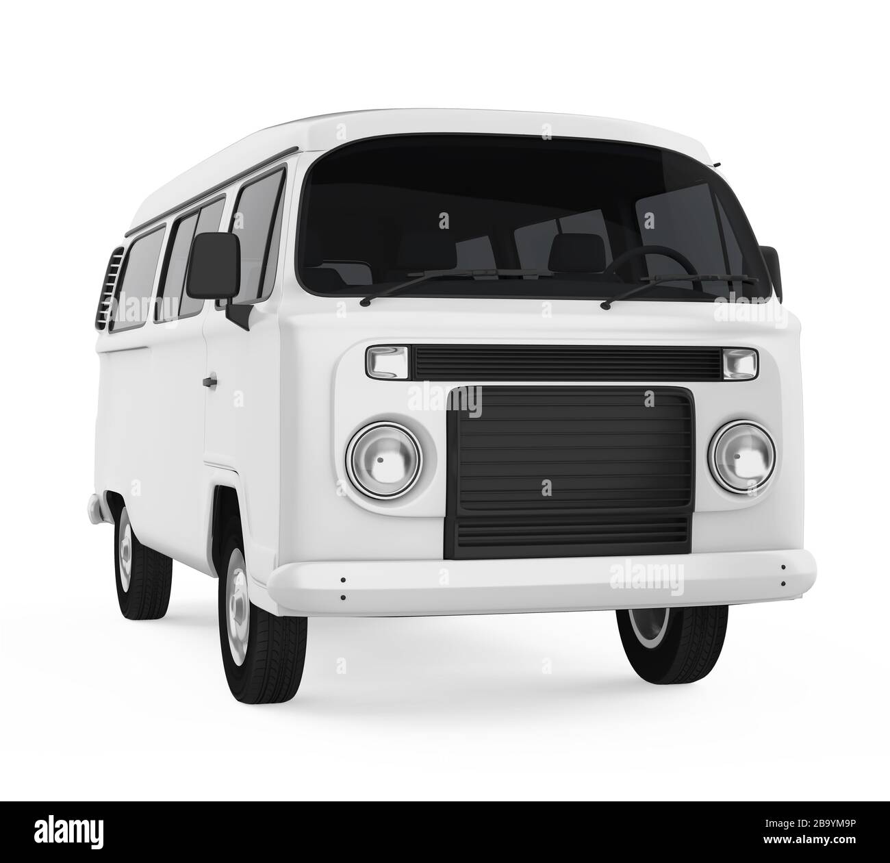 Old Van Isolated Stock Photo - Alamy