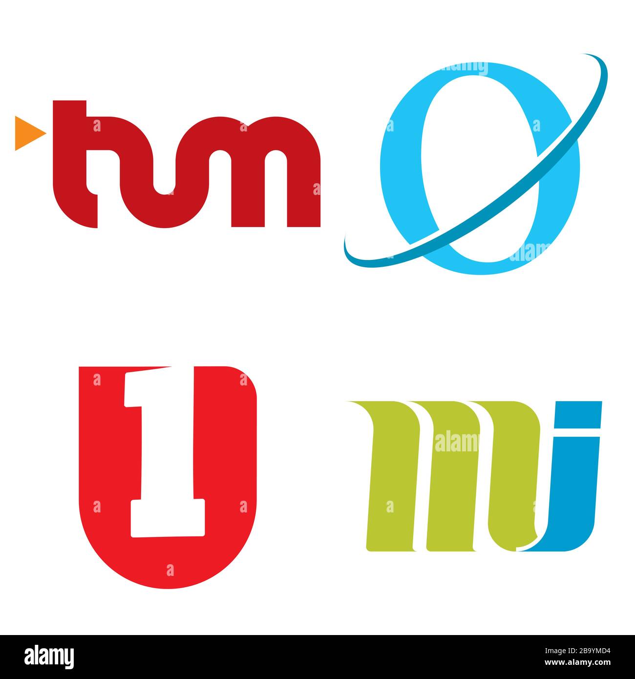 Vector illustration. Four text icons in geometric shape. Clean and ...