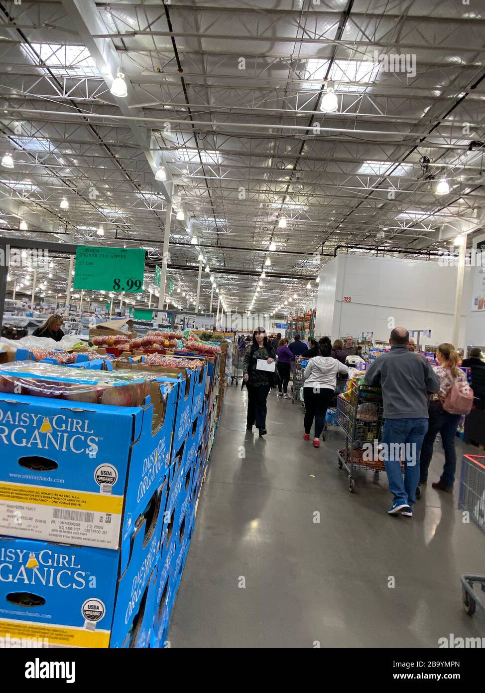 Panic Buying in Costco Stock Photo - Alamy