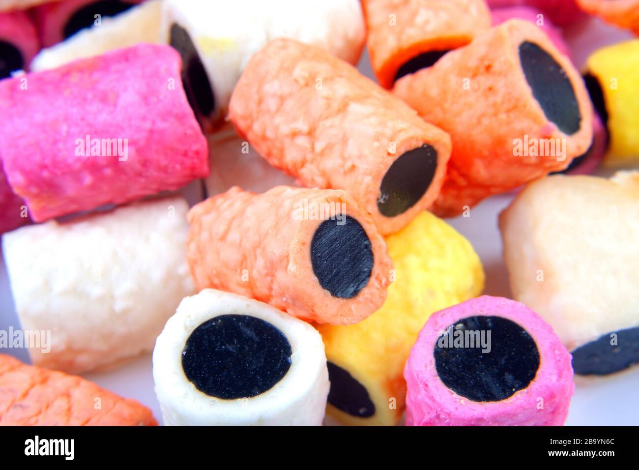 Wallpaper of colorful sweet candy in closeup Stock Photo - Alamy