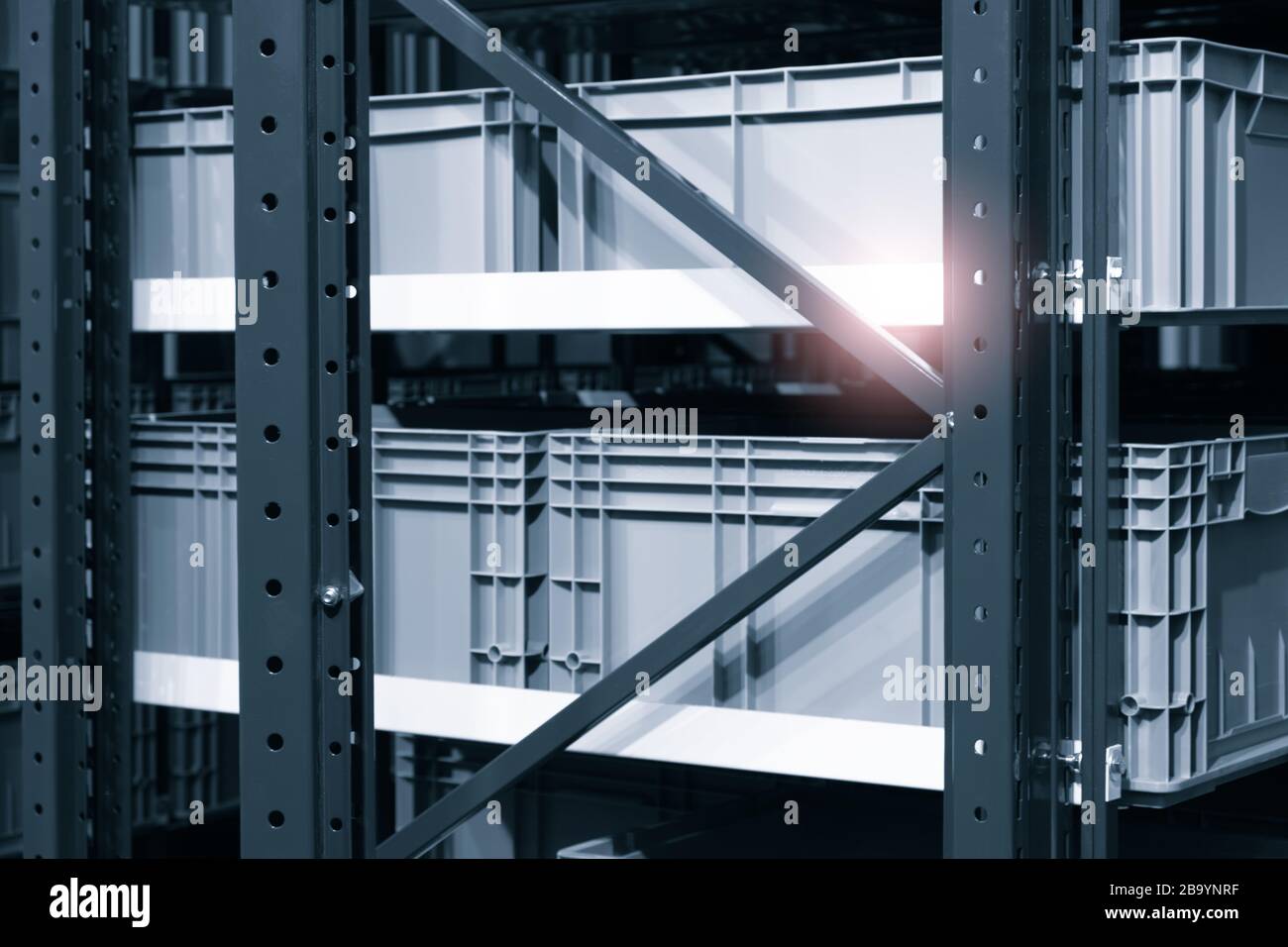 Interior of the new and modern warehouse space Stock Photo - Alamy
