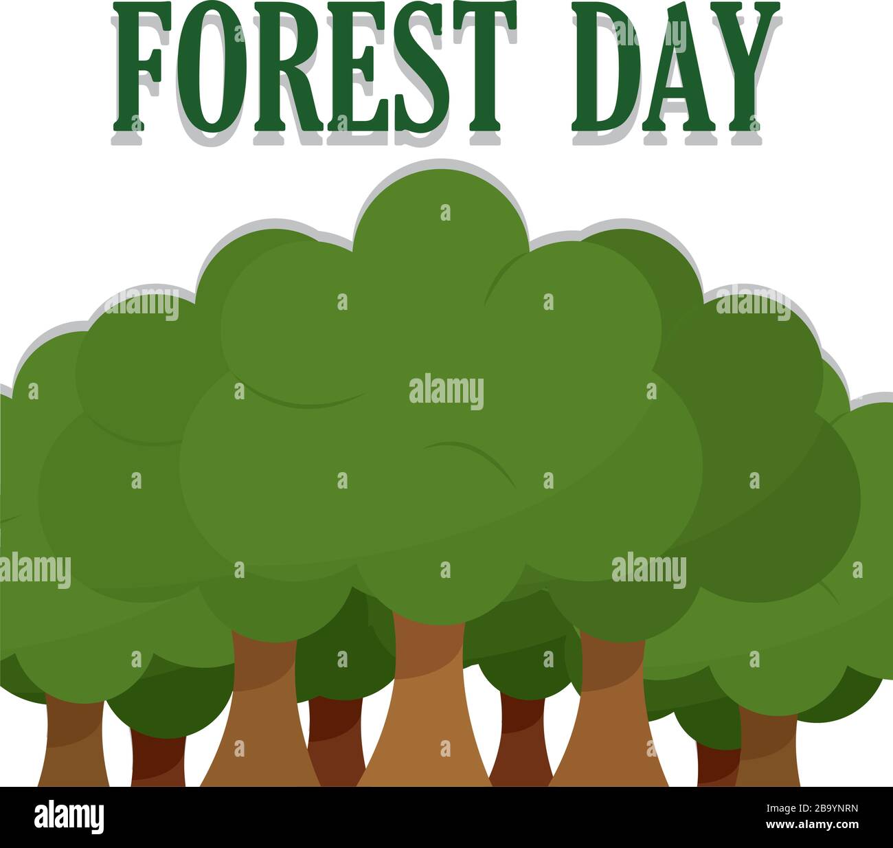 Forest day illustration Stock Vector Image & Art - Alamy