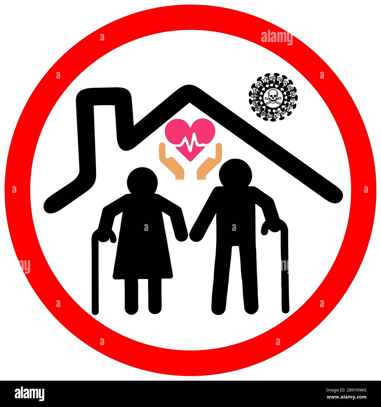 old people must stay at home save the old people prohibition circular ...