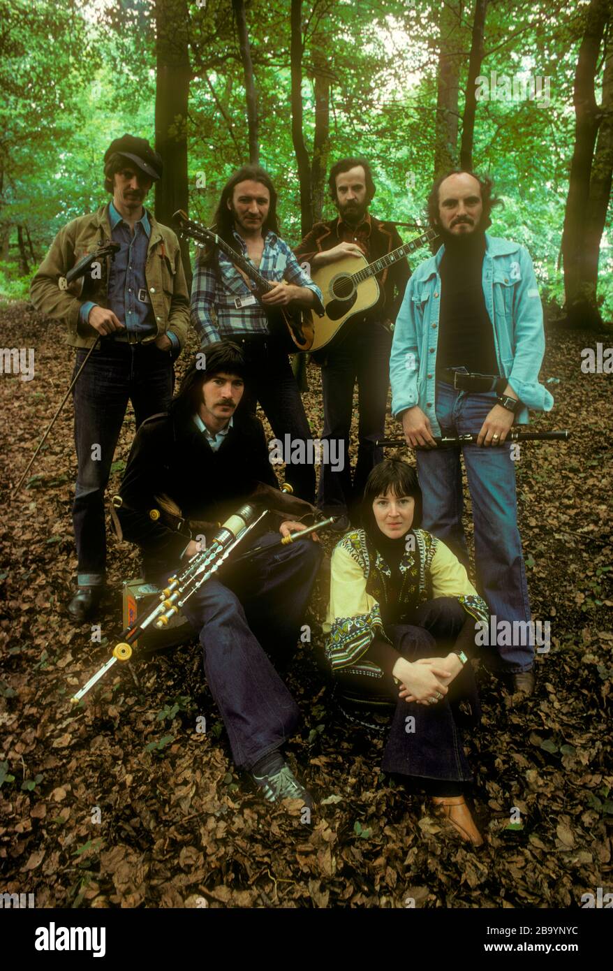 The Bothy Band, traditional Irish folk musicians 1977 Stock Photo - Alamy