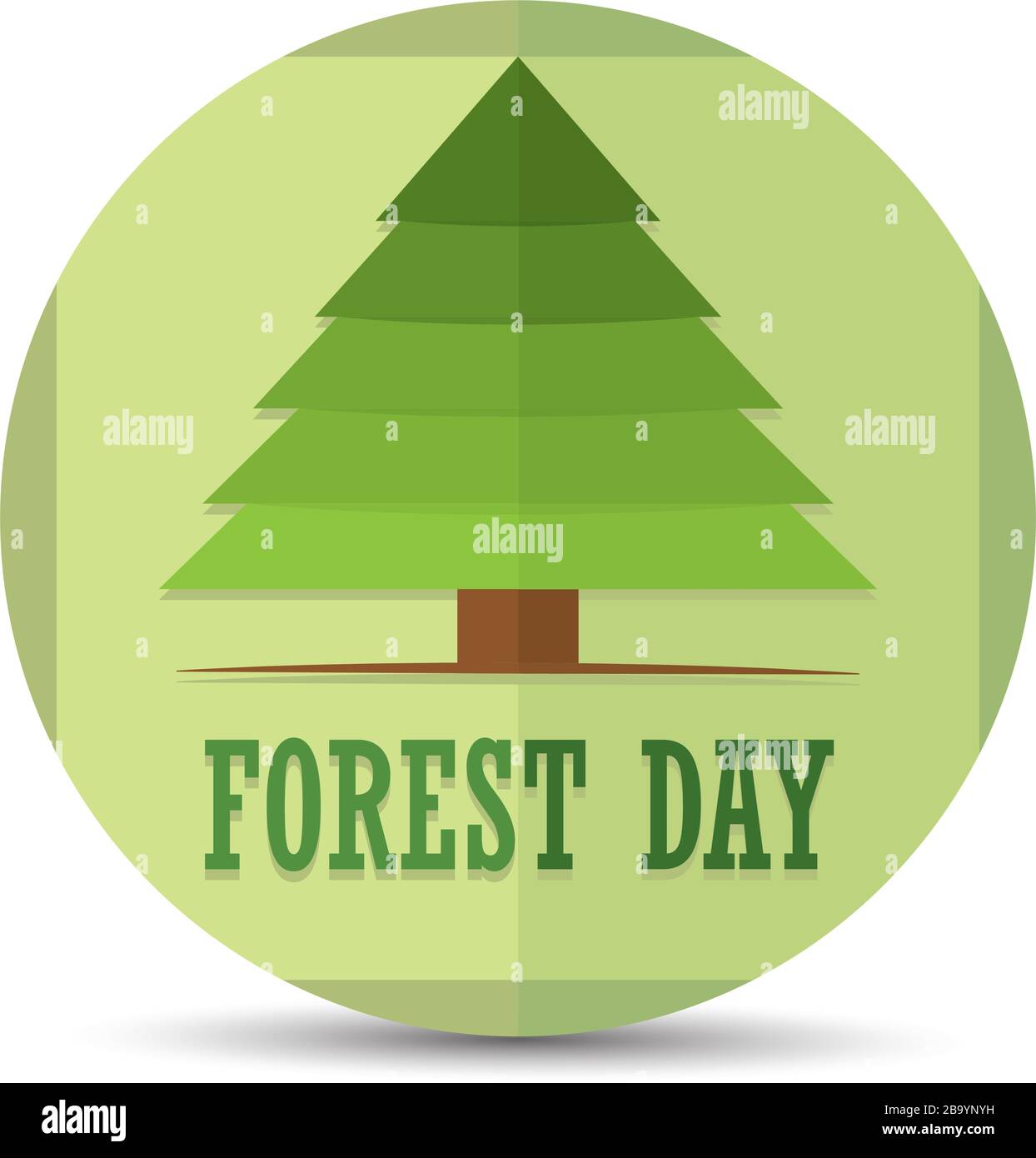Forest day illustration Stock Vector Image & Art - Alamy