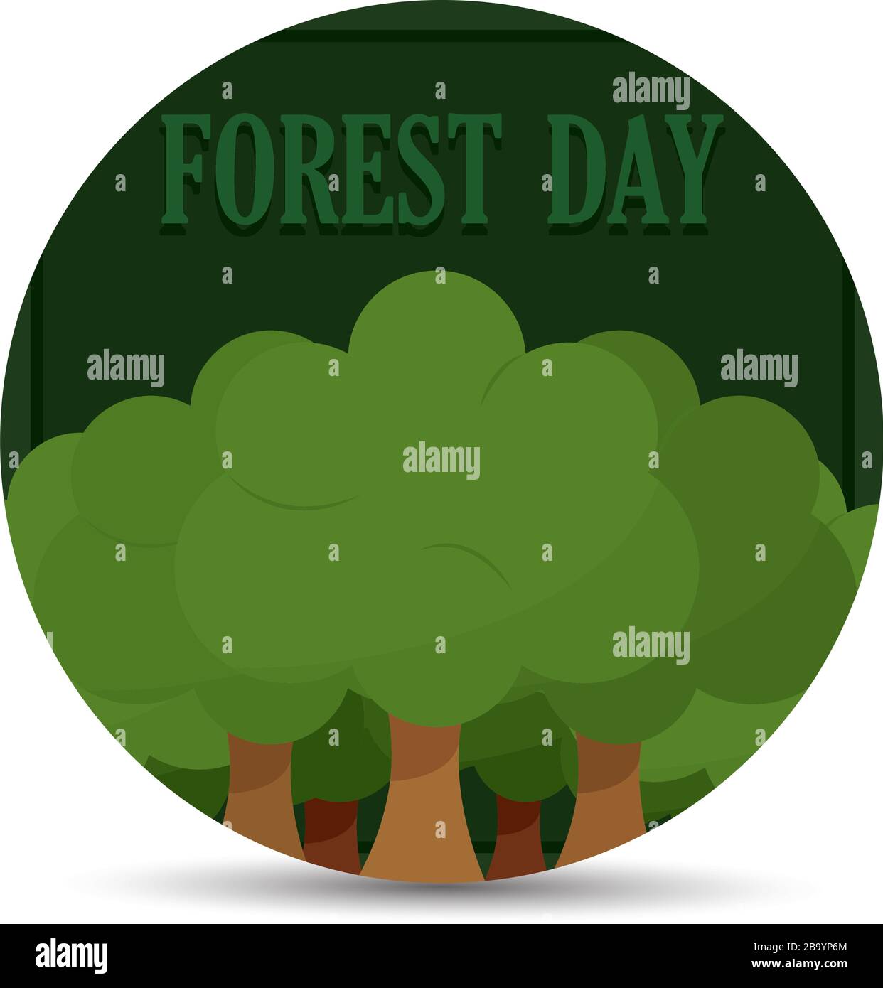 Forest day illustration Stock Vector Image & Art - Alamy