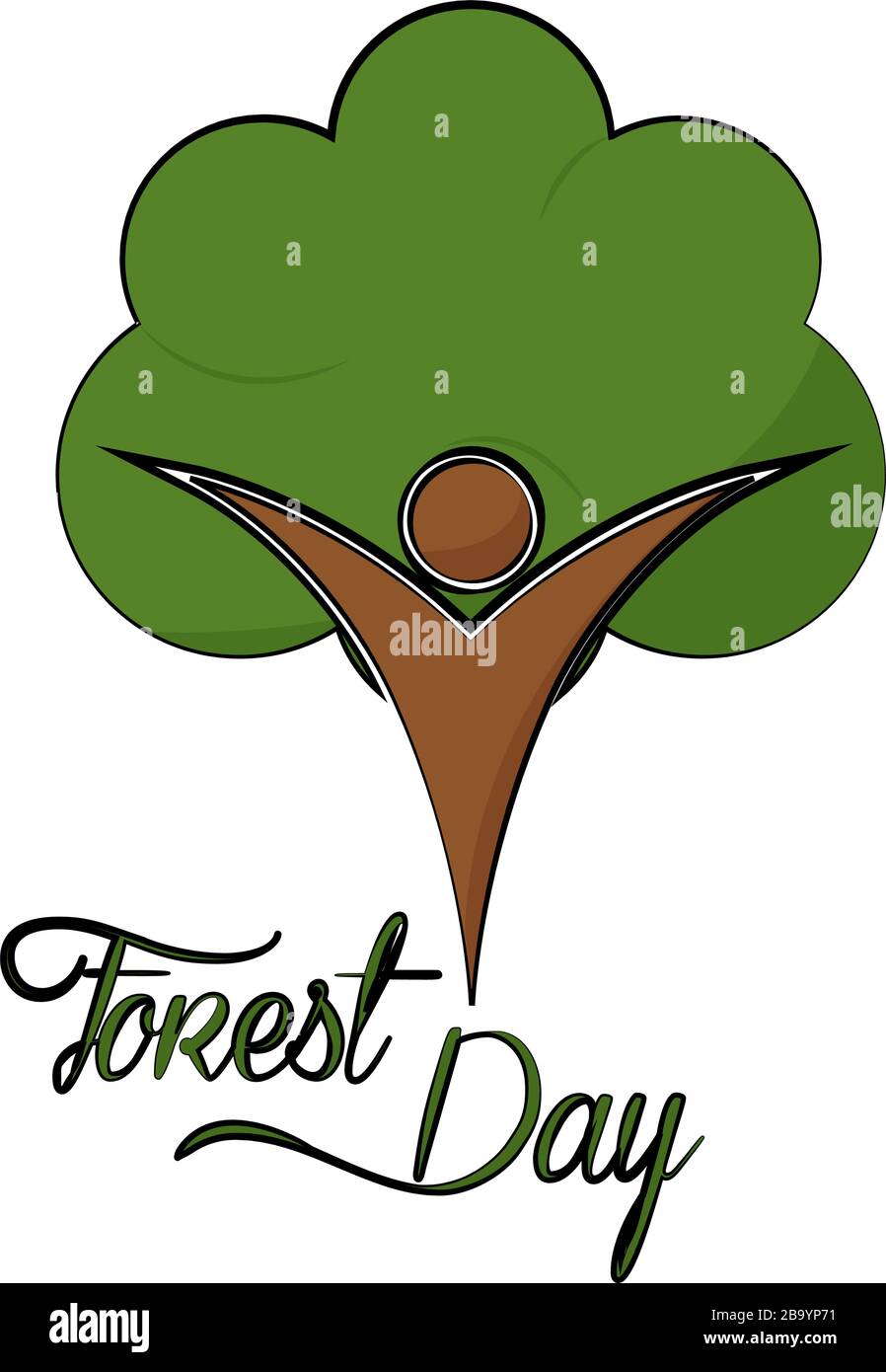 Forest day illustration Stock Vector Image & Art - Alamy