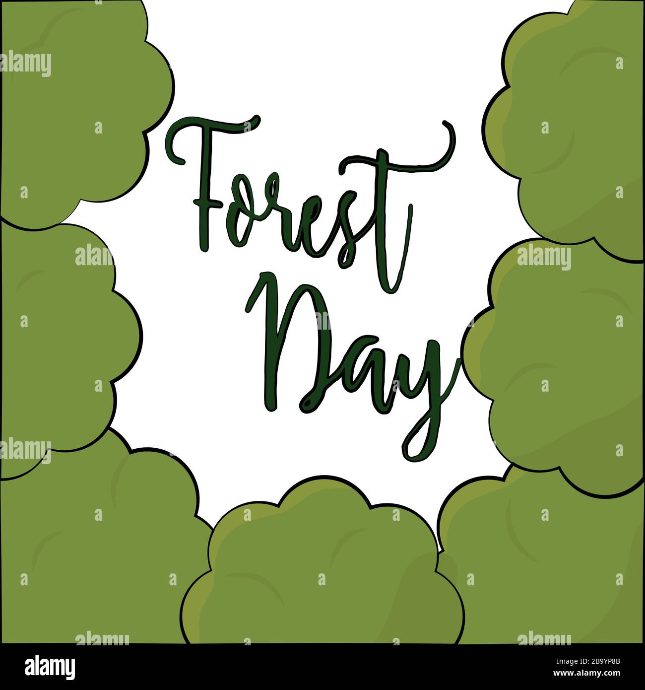 Forest day illustration Stock Vector Image & Art - Alamy