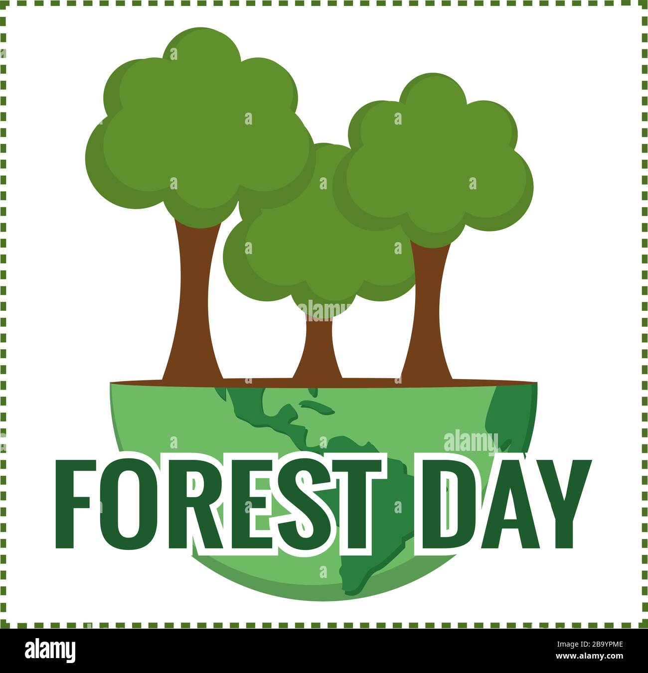 Forest day illustration Stock Vector Image & Art - Alamy