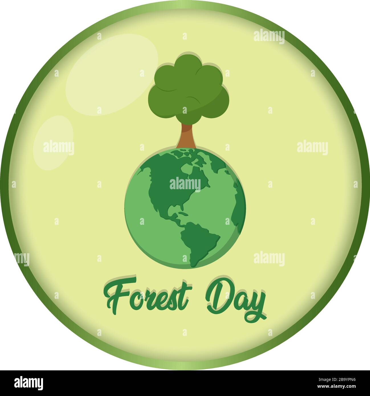 Forest day illustration Stock Vector Image & Art - Alamy