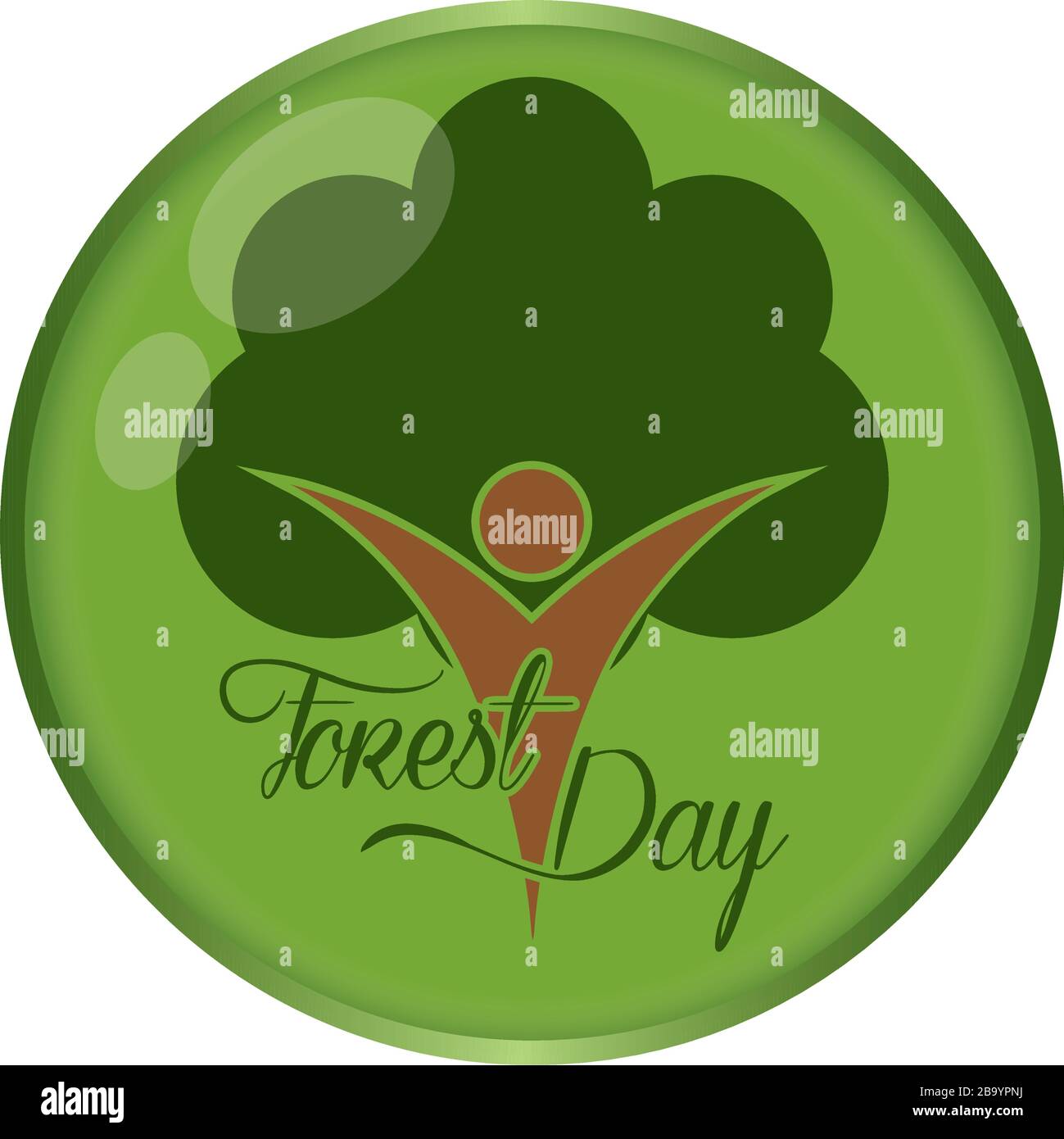 Forest day illustration Stock Vector Image & Art - Alamy