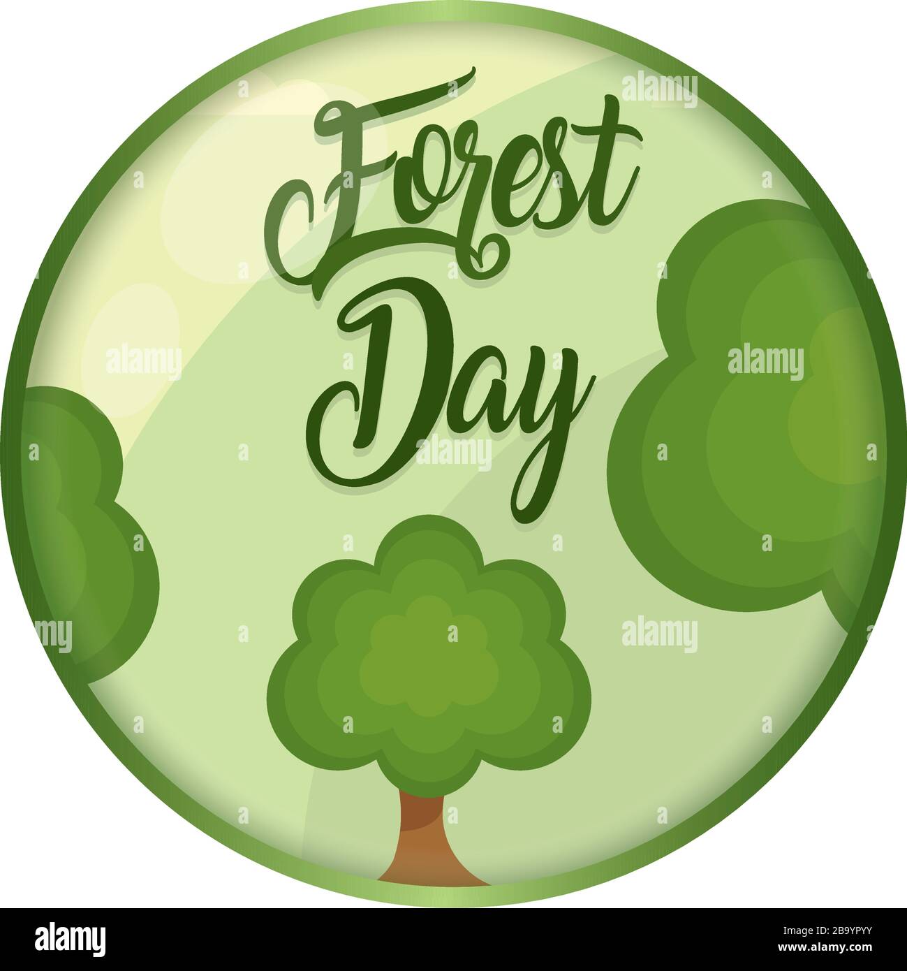 Forest day illustration Stock Vector Image & Art - Alamy