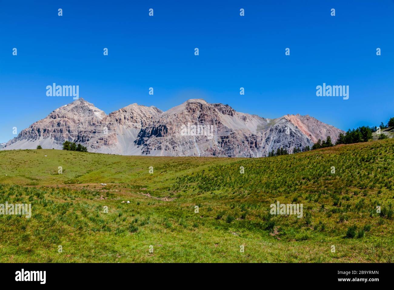 View of Le Rois Mages (Baltazar 3153m, Melchior 2948 m, Gaspard 2808 m ...
