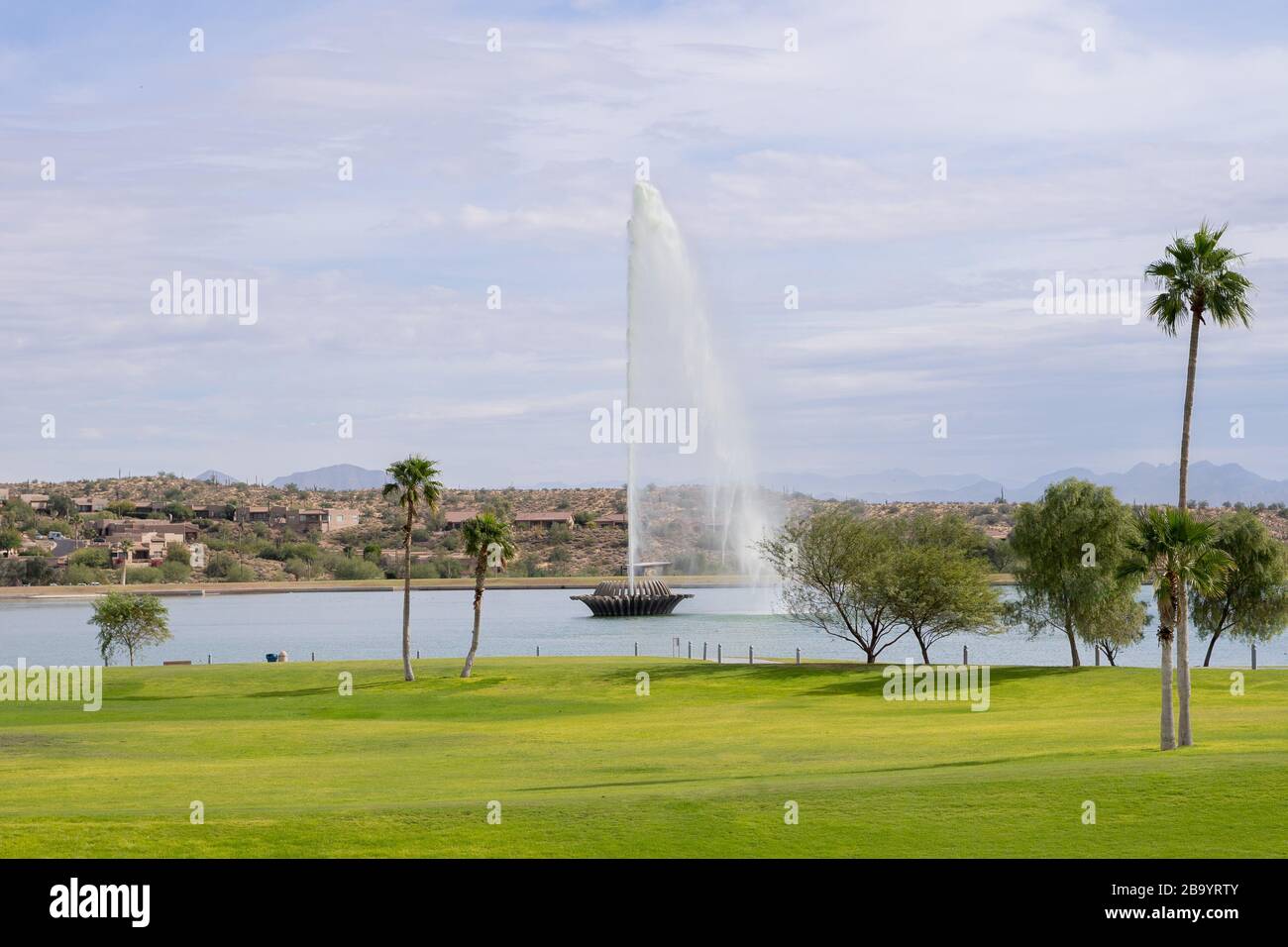 Fountain Hills, park in Arizona, USA Stock Photo - Alamy