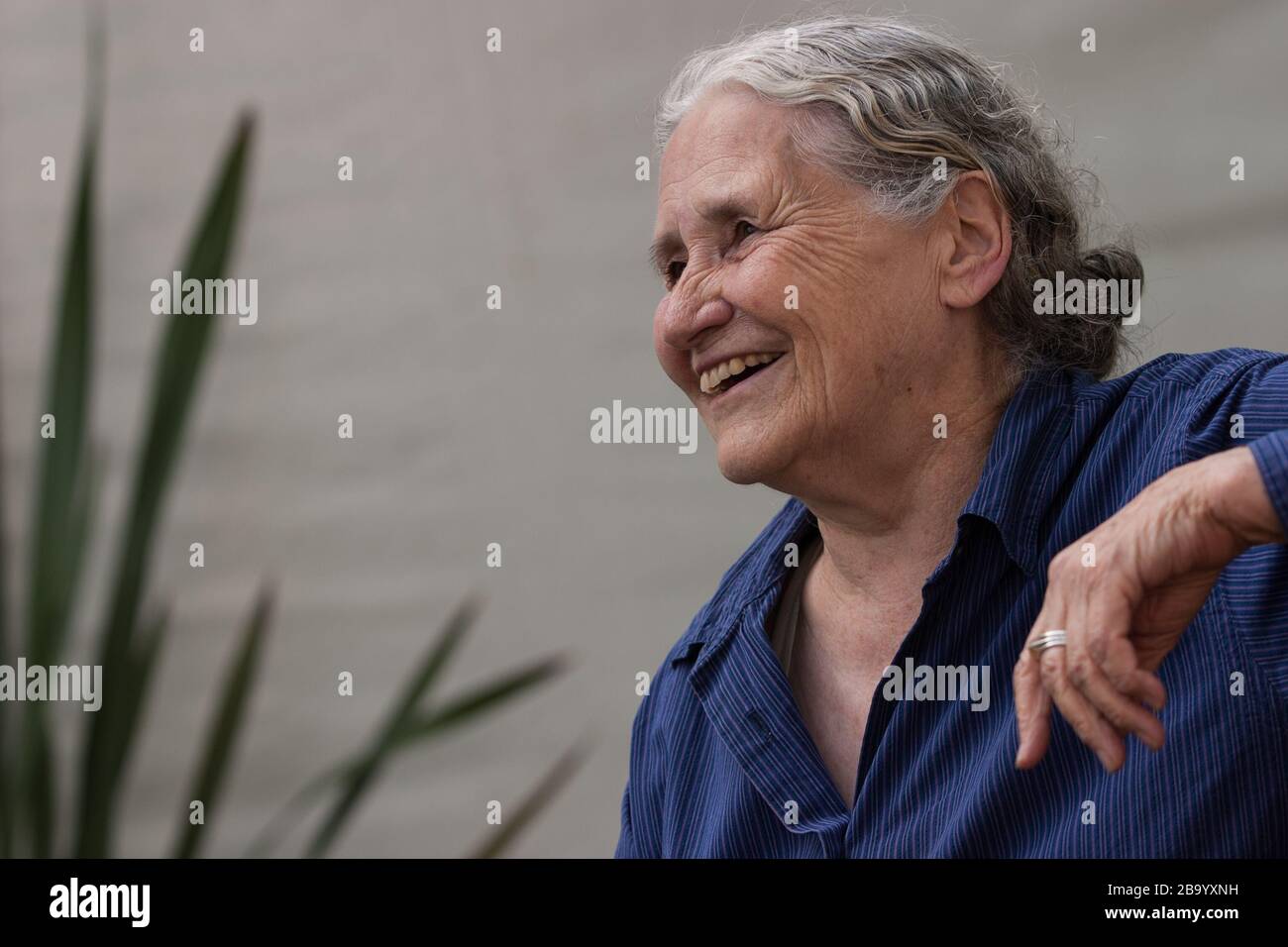 Doris Lessing author, novelsit, writer, at Edinburgh International Book ...