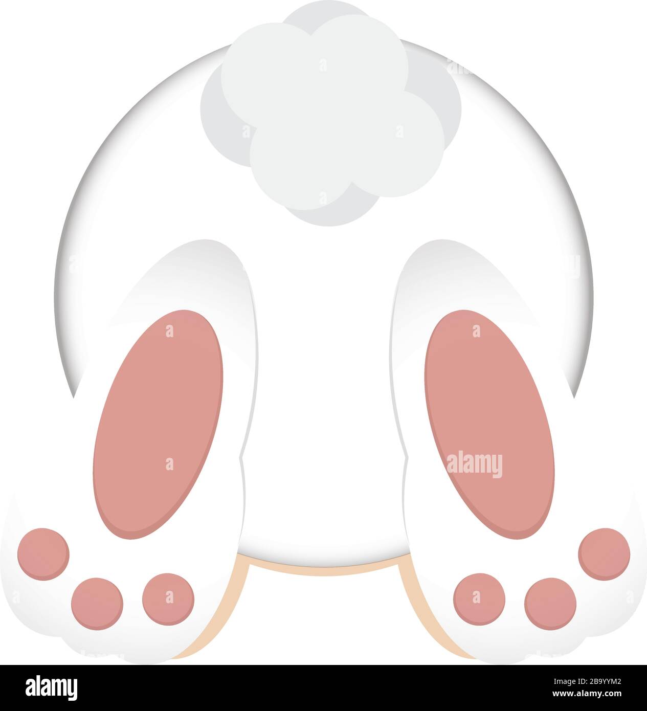 Rabbit rear view Stock Vector Images - Alamy
