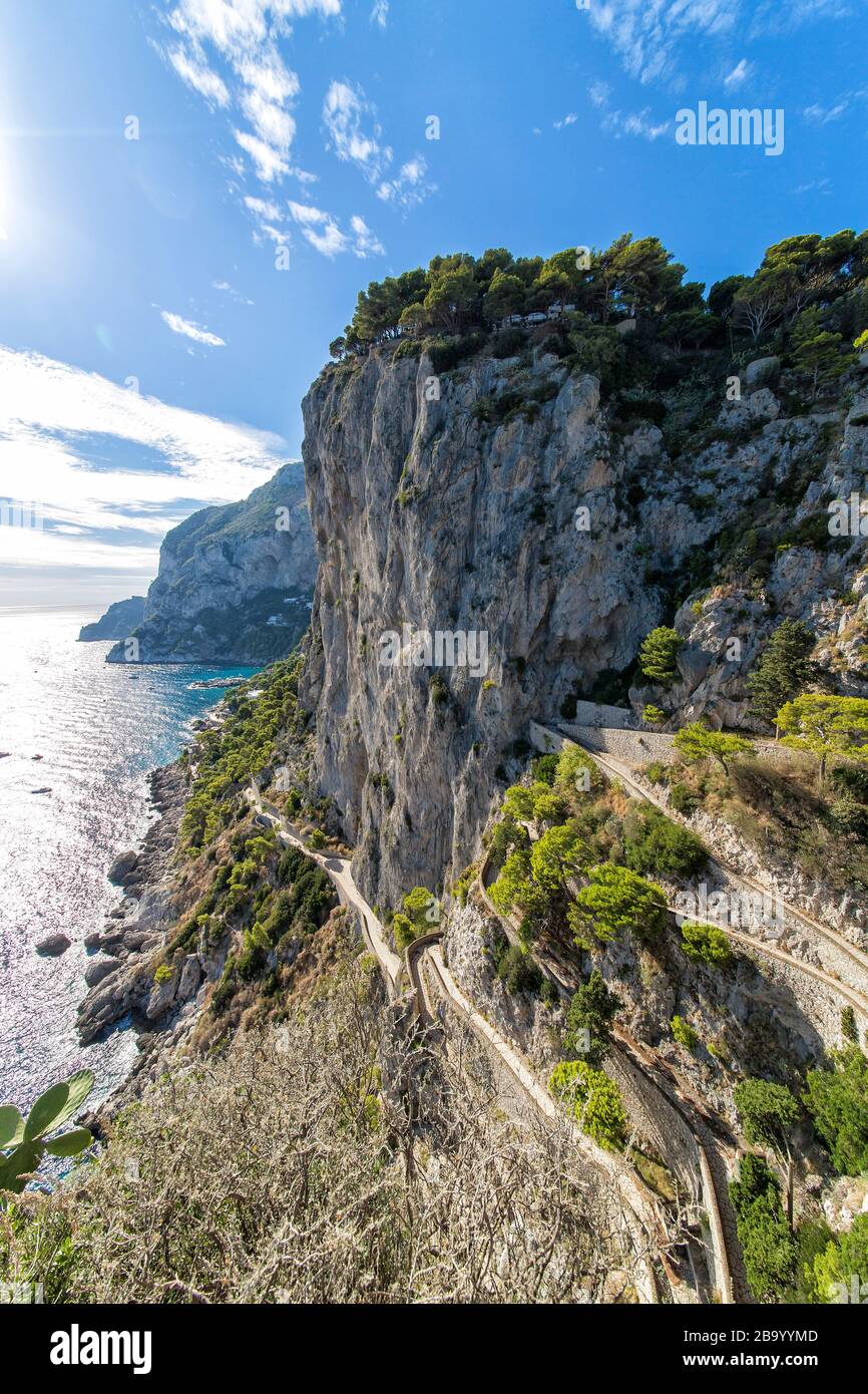Via Krupp path,Capri island,Campania,Italy, Europe Stock Photo - Alamy
