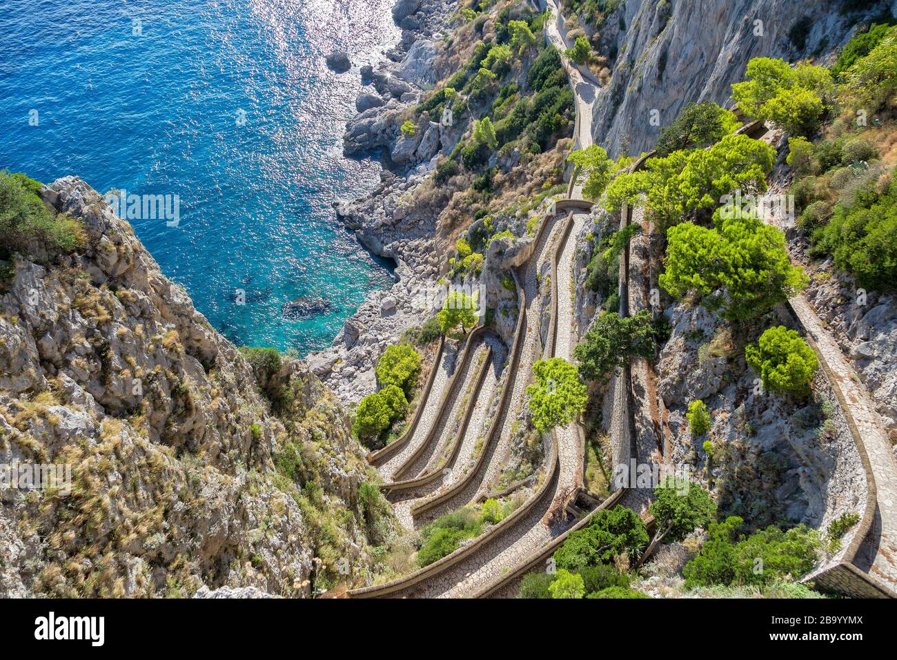 Via Krupp path,Capri island,Campania,Italy, Europe Stock Photo - Alamy
