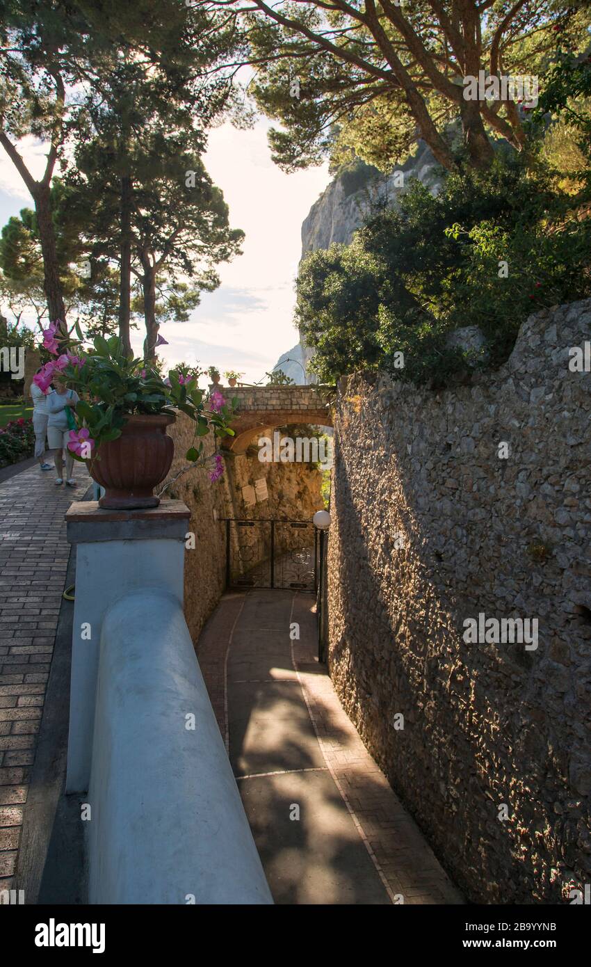 Giardini di Augusto,Capri island,Campania,Italy, Europe Stock Photo - Alamy