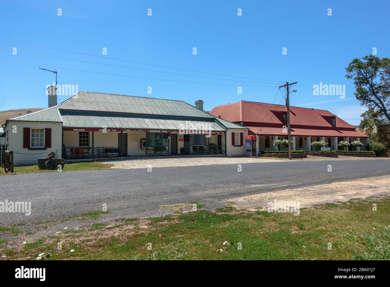 The Tooma Inn and Brigham House on a hot summer day Stock Photo - Alamy
