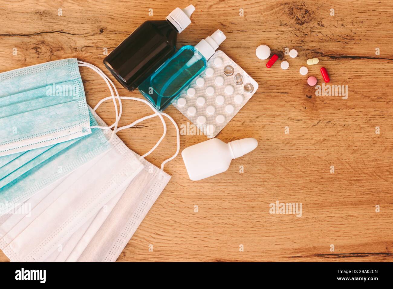 Top view of different treatment and preventive measures against ...