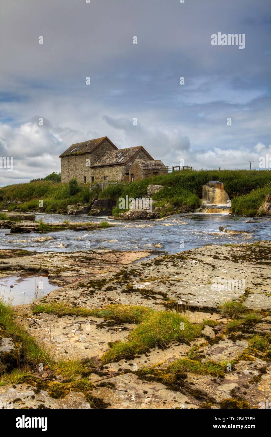 A Vertical of old stone mill in Thurso, Scotland Stock Photo - Alamy