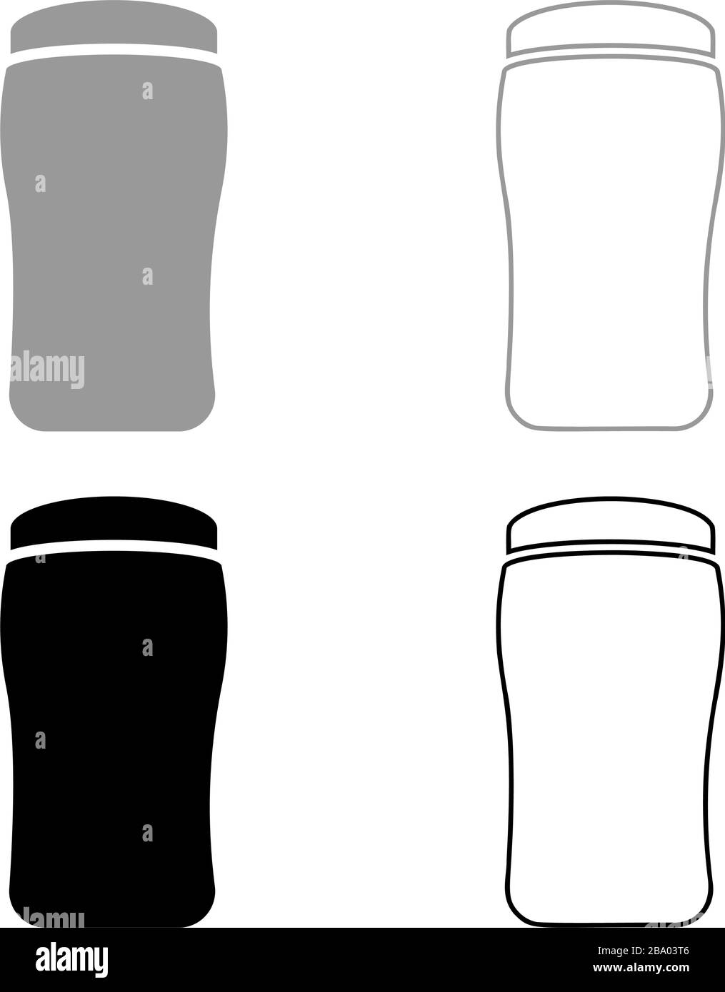 Antiperspirant dry Deodorant Cosmetic product icon outline set black ...