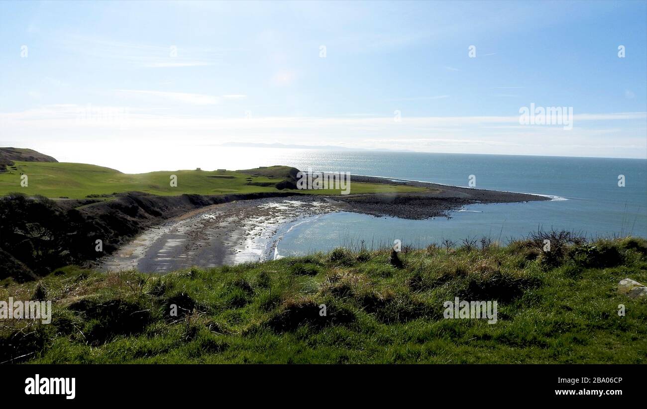 Front Bay, (part of Luce Bay) Monreith, Machars , Scotland, looking ...