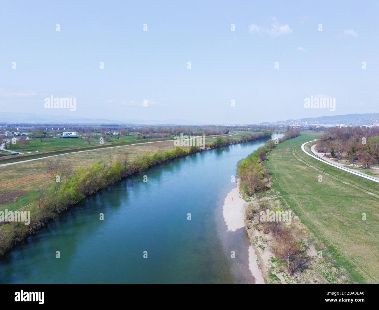 Flying over sava river hi-res stock photography and images - Alamy