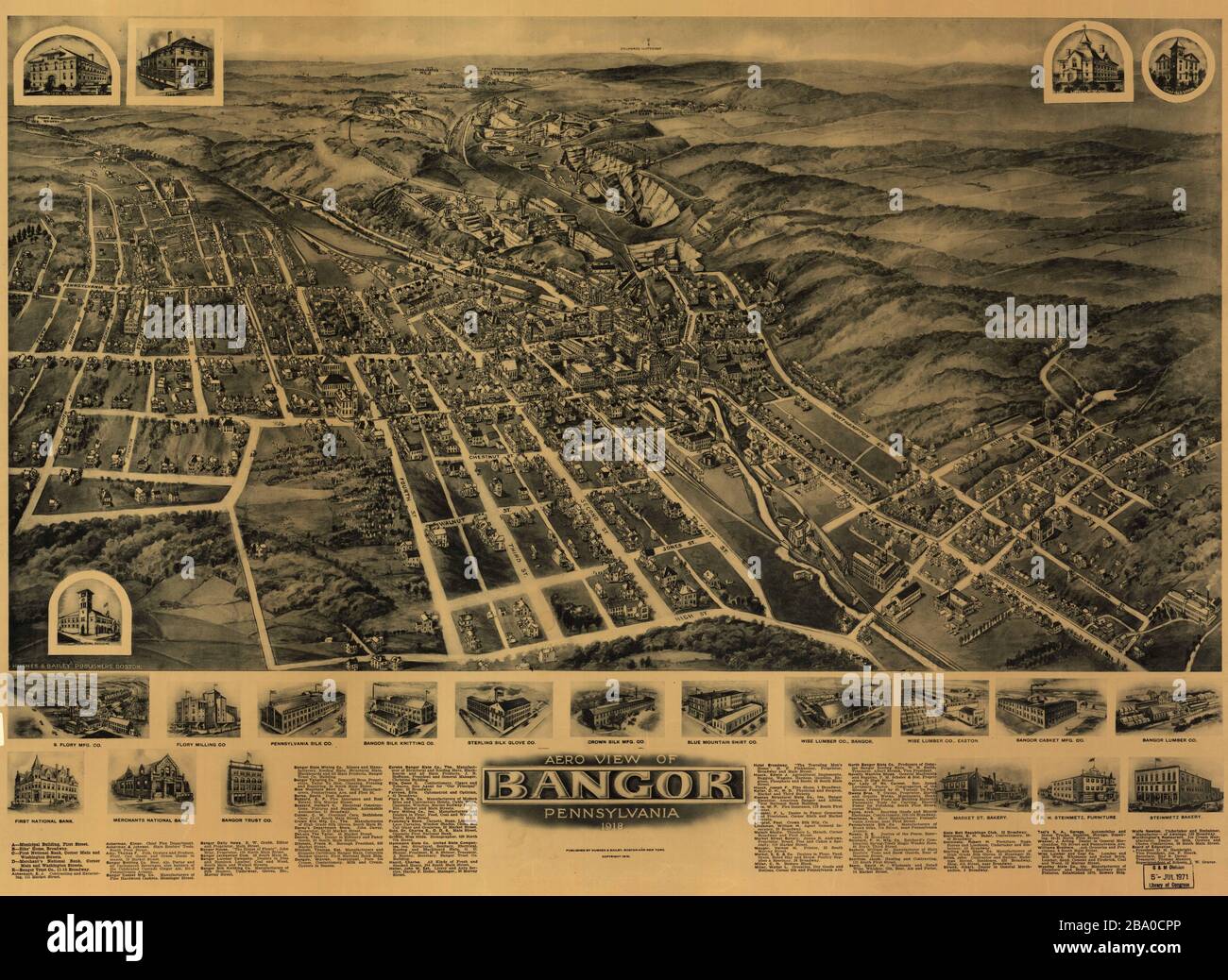 Bangor Map High Resolution Stock Photography and Images - Alamy