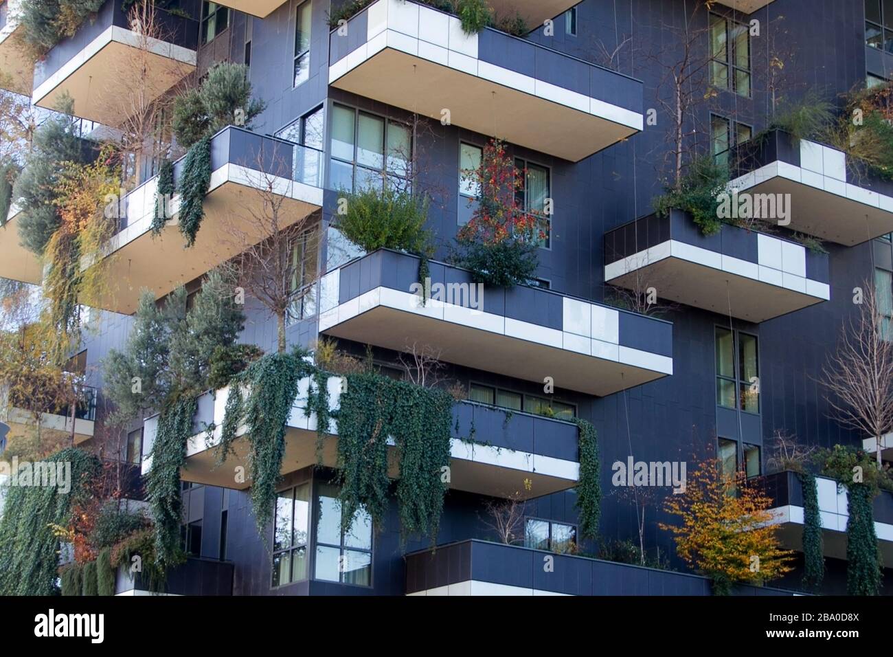 MILAN, ITALY - APRIL 26, 2019: The new Bosco Verticale building in ...