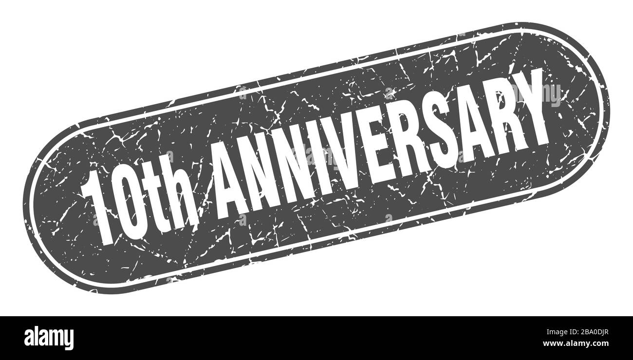 10 year anniversary seal Black and White Stock Photos & Images - Alamy