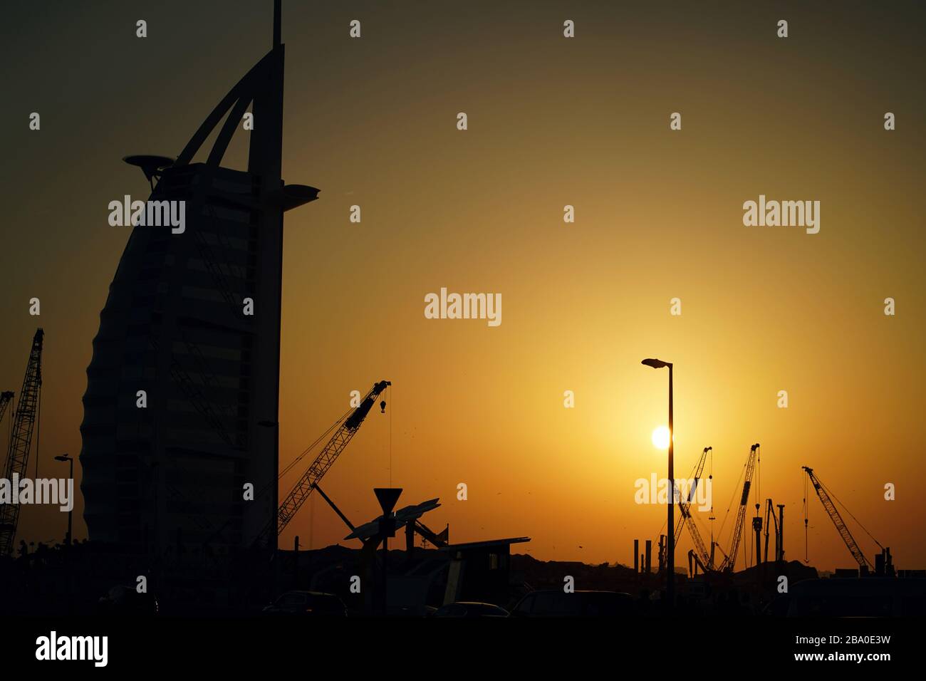 Sunset view burj al hi-res stock photography and images - Alamy