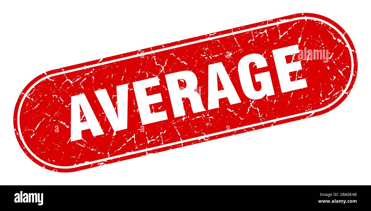average sign. average grunge red stamp. Label Stock Vector Image & Art ...