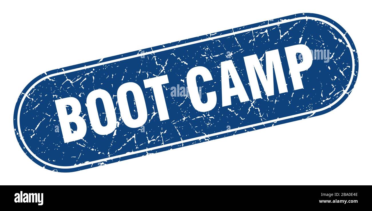 boot camp sign. boot camp grunge blue stamp. Label Stock Vector Image ...