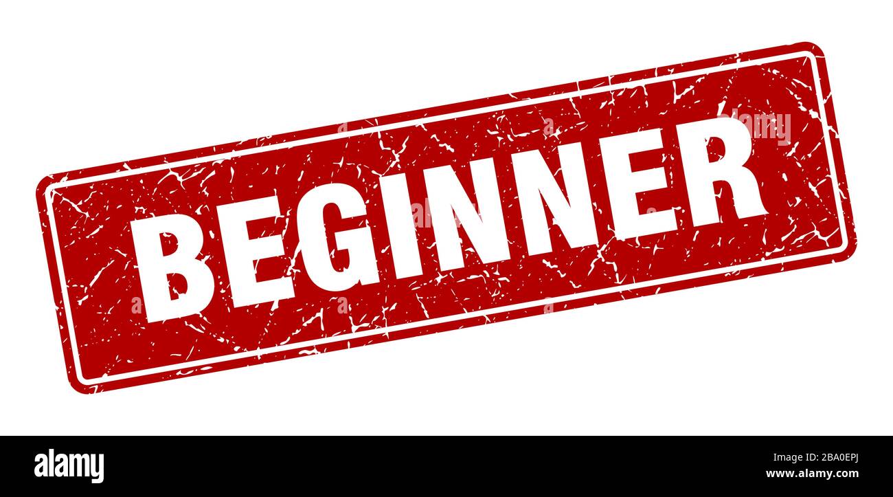 beginner stamp. beginner vintage red label. Sign Stock Vector Image ...