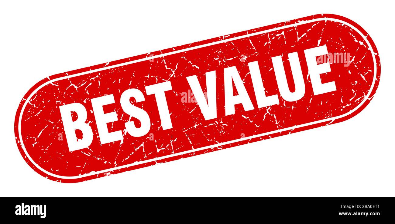 best value sign. best value grunge red stamp. Label Stock Vector Image ...