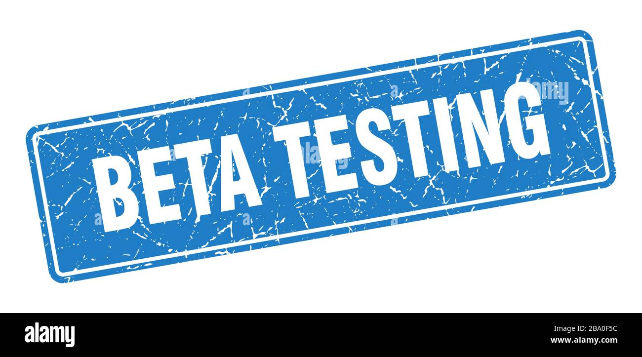 Beta testing stamp hi-res stock photography and images - Alamy