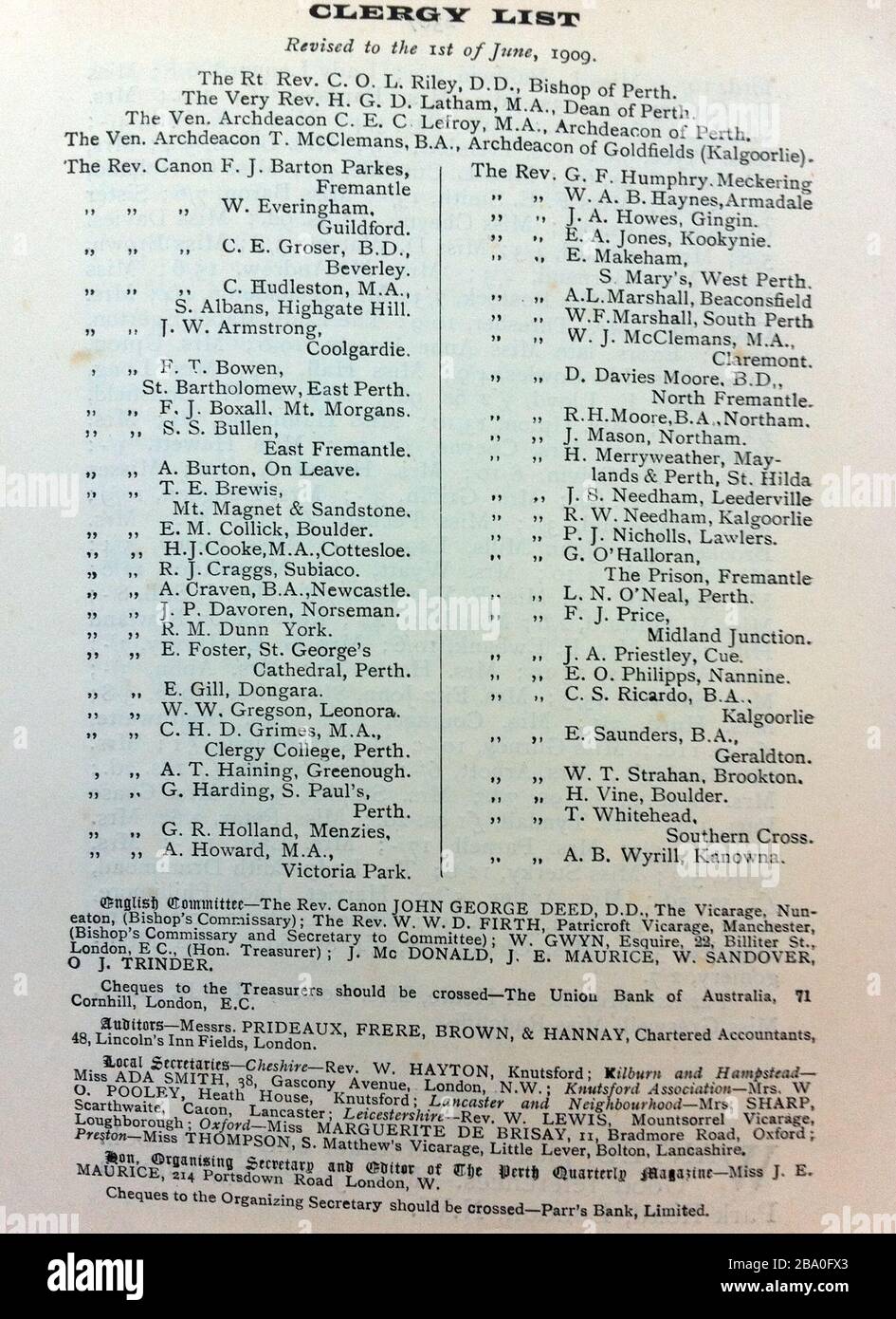 Anglican diocese of perth hi-res stock photography and images - Alamy