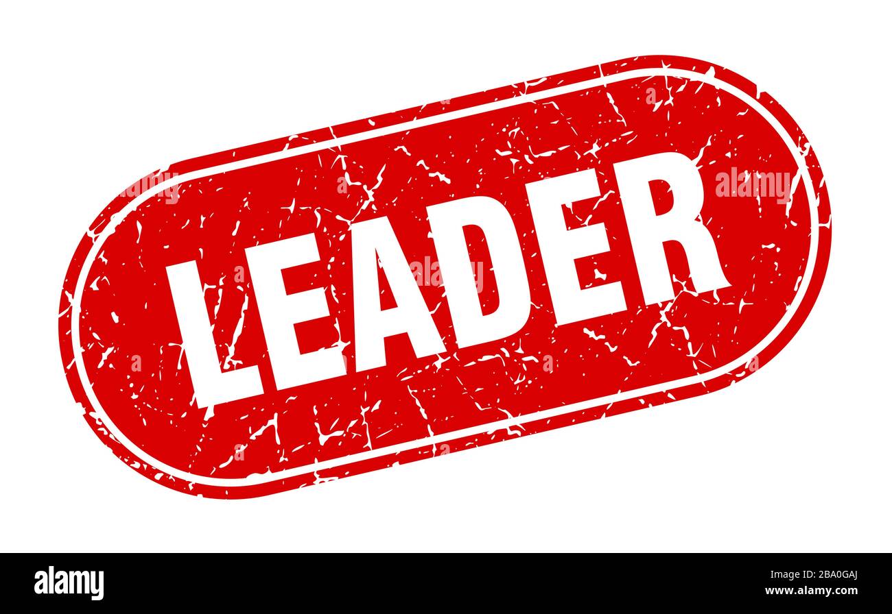leader sign. leader grunge red stamp. Label Stock Vector Image & Art ...