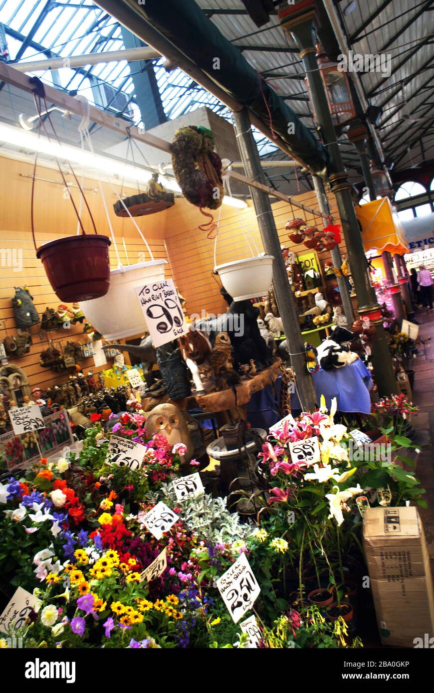 Darlington indoor market Stock Photo - Alamy