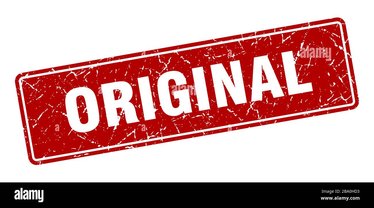 original stamp. original vintage red label. Sign Stock Vector Image ...