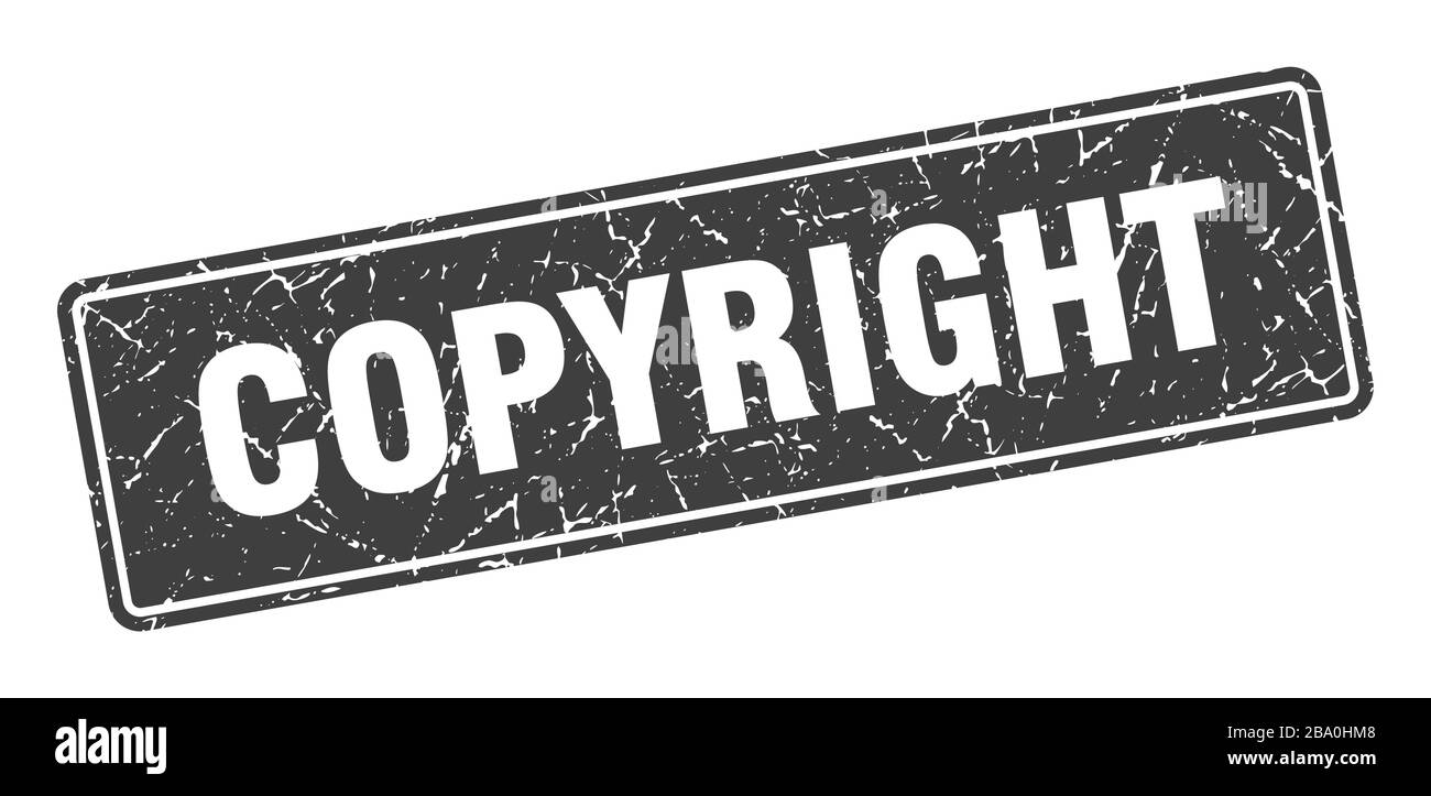 copyright stamp. copyright vintage gray label. Sign Stock Vector Image ...