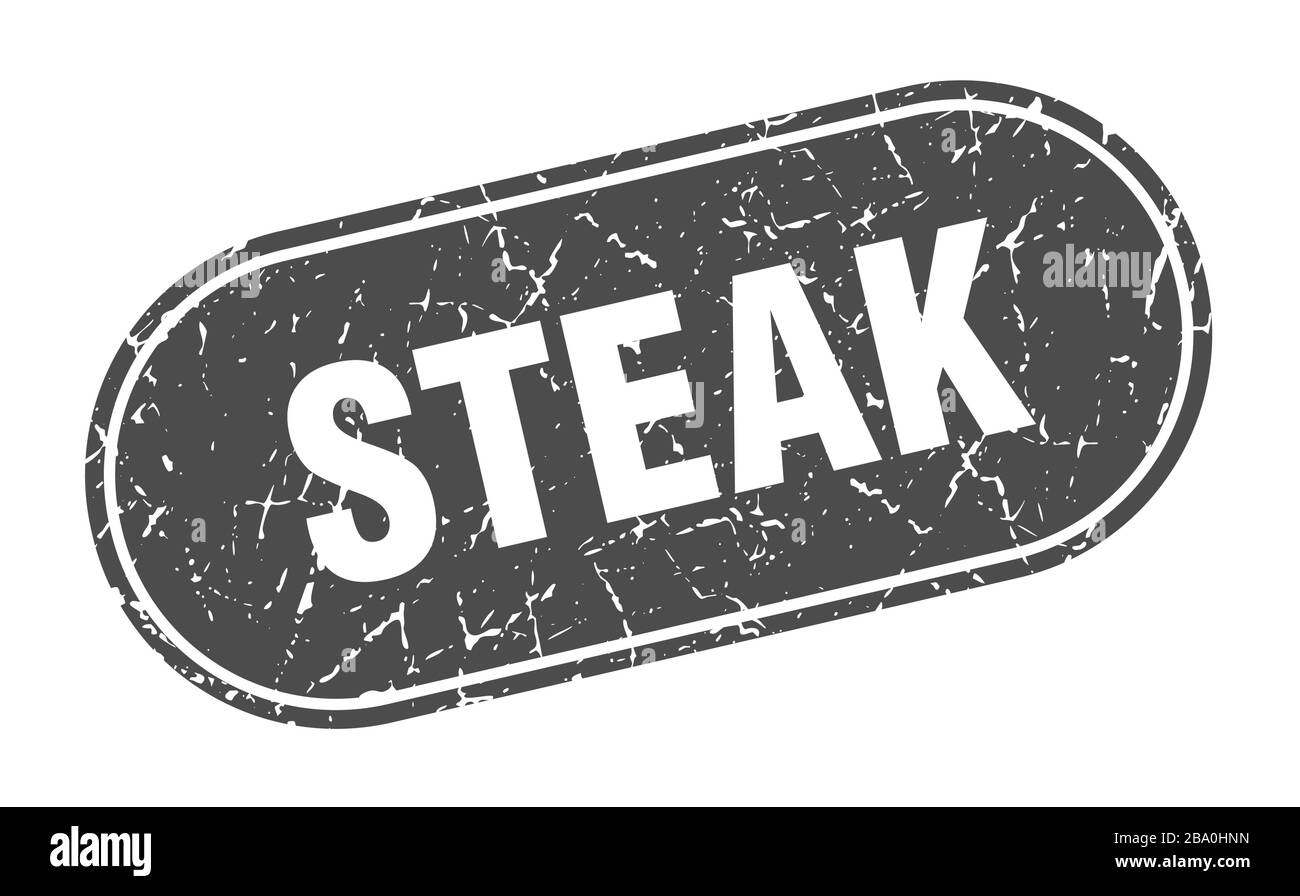 steak sign. steak grunge black stamp. Label Stock Vector Image & Art ...
